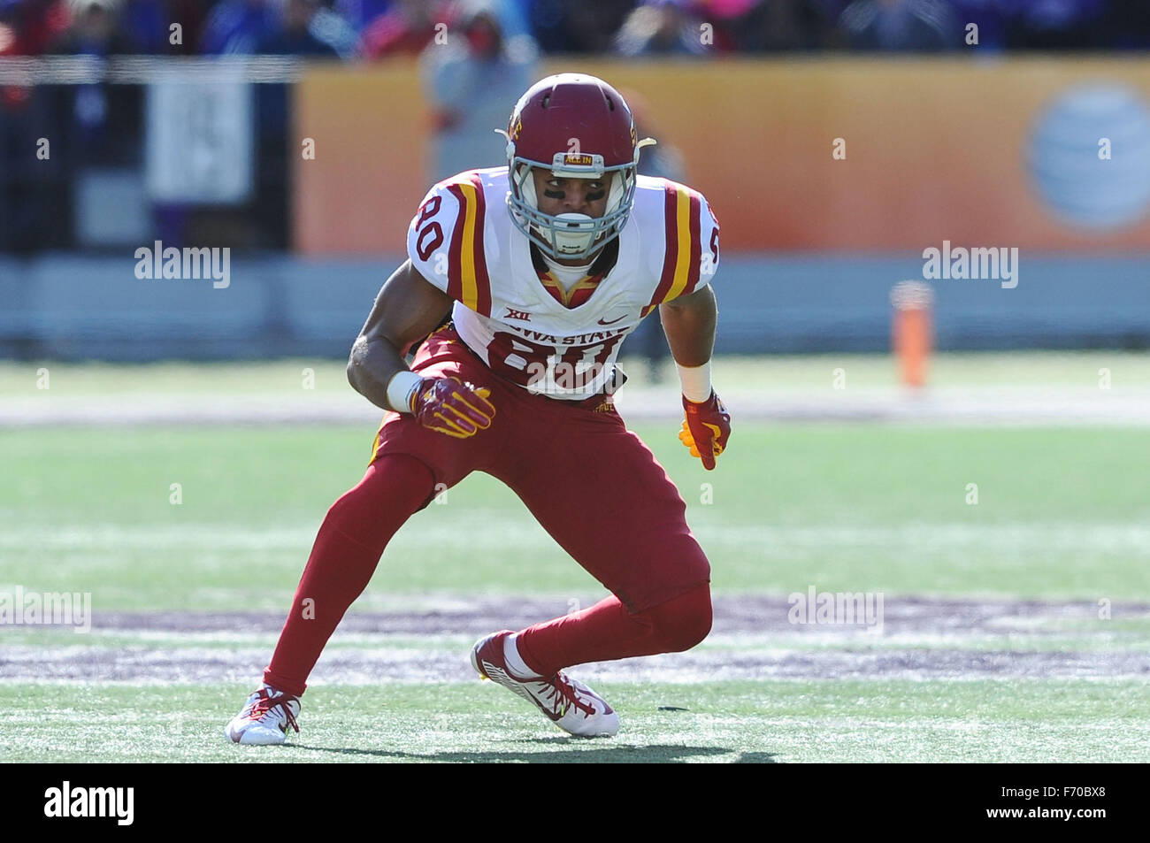 Manhattan, Kansas, USA. 21st Nov, 2015. Iowa State Cyclones wide ...
