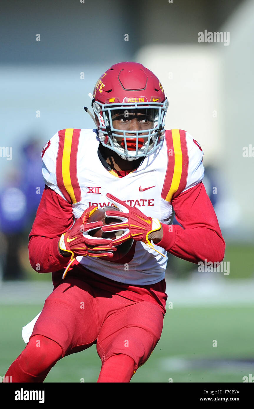 Manhattan, Kansas, USA. 21st Nov, 2015. Iowa State Cyclones wide ...
