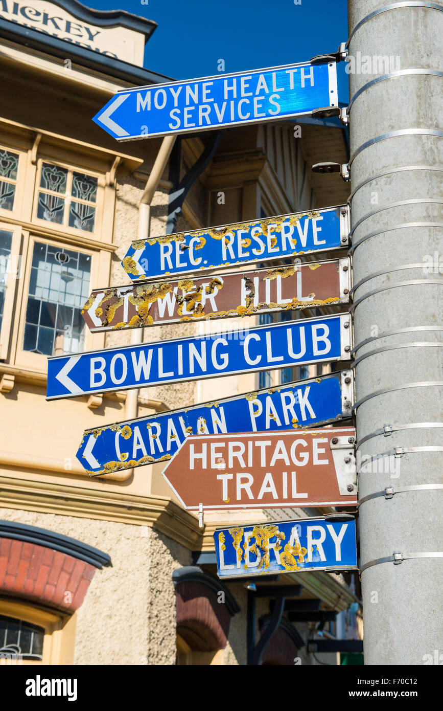 Main street signpost, Koroit, Victoria, Australia Stock Photo - Alamy