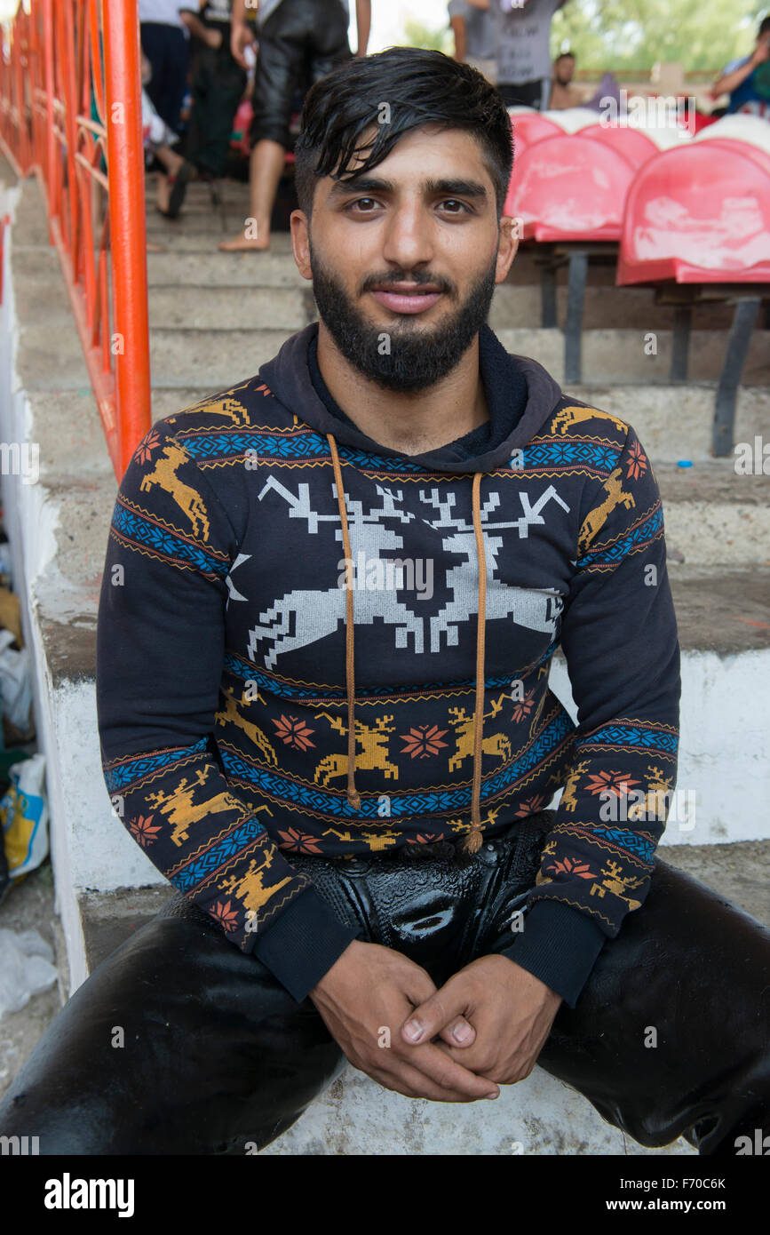 Wrestler With Beard, Kirkpinar 654th Oil Wrestling Championships ...