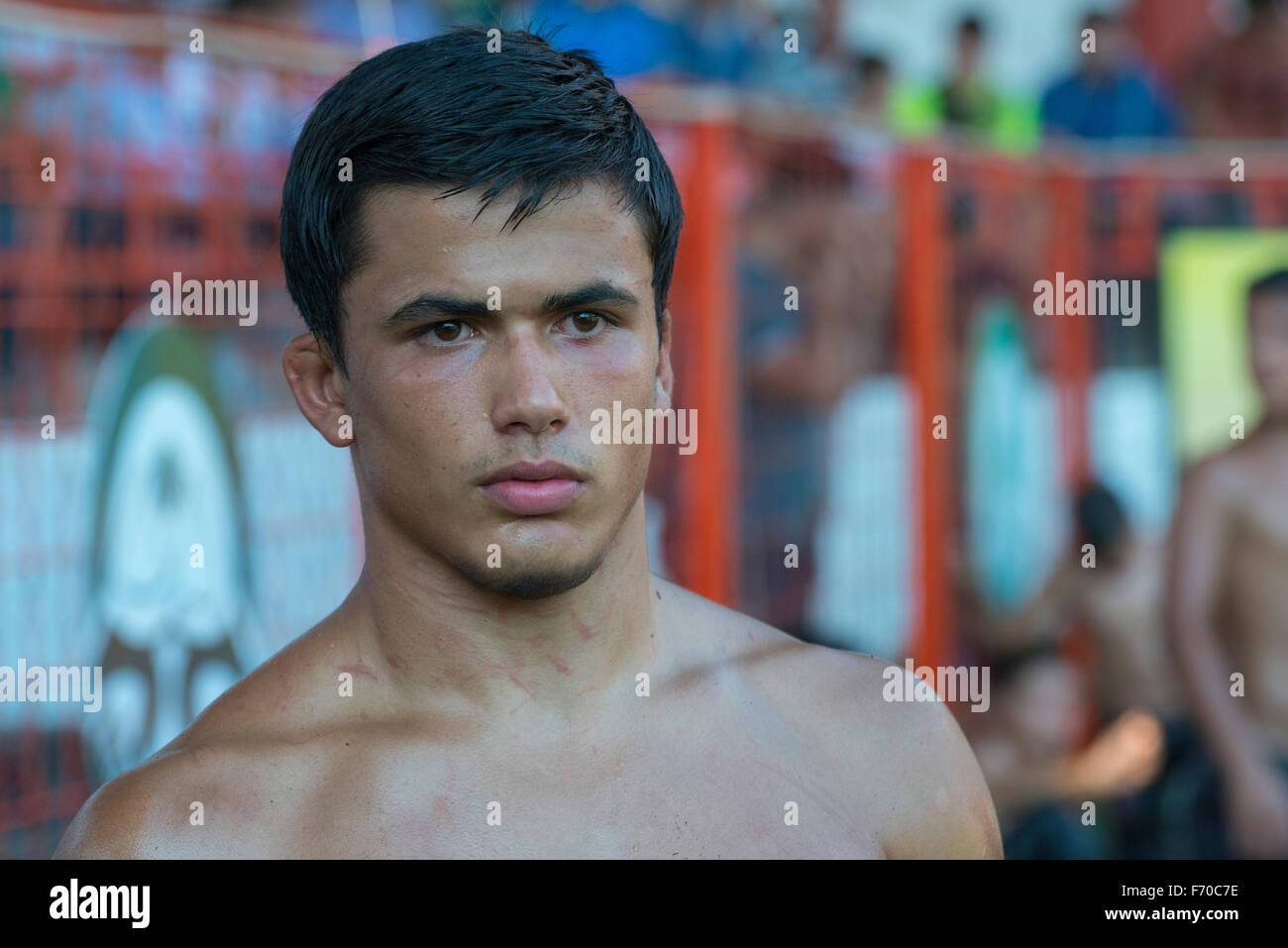 Wrestler, Kirkpinar 654th Oil Wrestling Championships, Edirne, Turkey ...