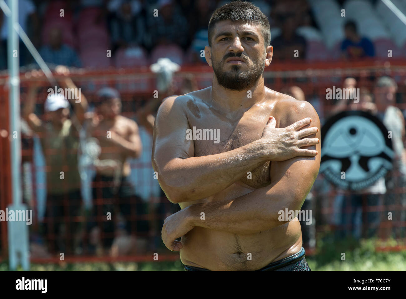 Wrestler, Kirkpinar 654th Oil Wrestling Championships, Edirne, Turkey ...