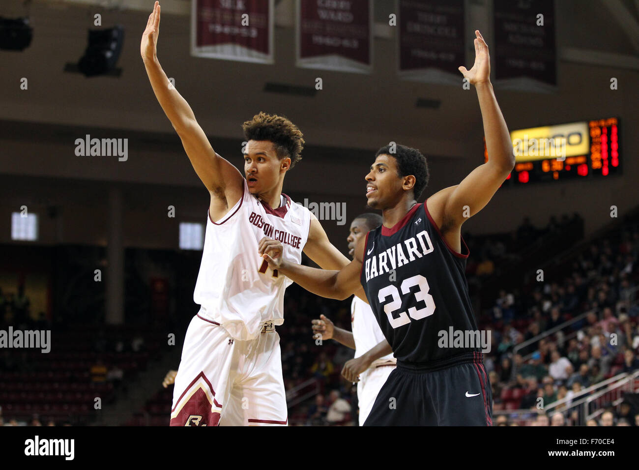 Conte Forum. Massachusetts, USA. 22nd November, 2015. Boston College ...