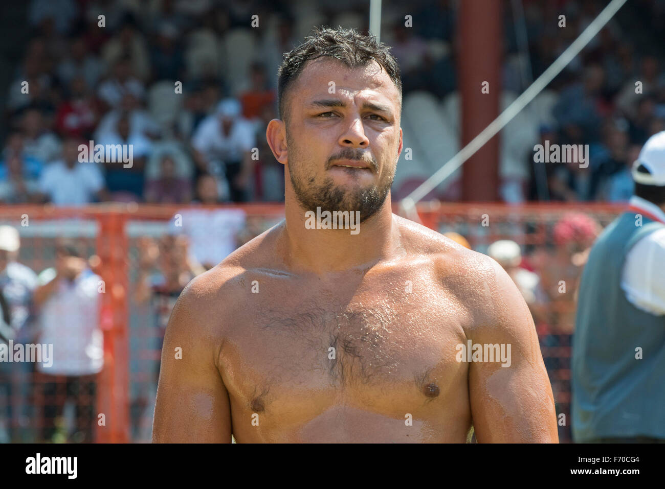 Wrestler, Kirkpinar 654th Oil Wrestling Championships, Edirne, Turkey ...
