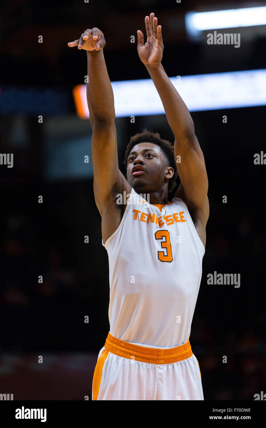 Knoxville, Tennessee, USA. November 22, 2015. Robert Hubbs III #3 of ...