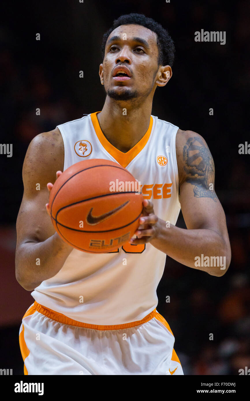 Knoxville, Tennessee, USA. November 22, 2015. Derek Reese #23 of the ...