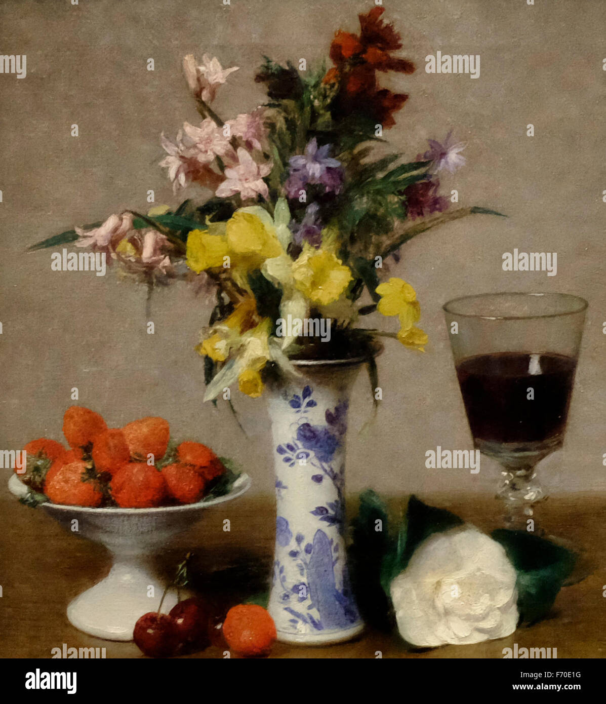 The Engagement Still Life - Henri Fantin-Latour Stock Photo - Alamy