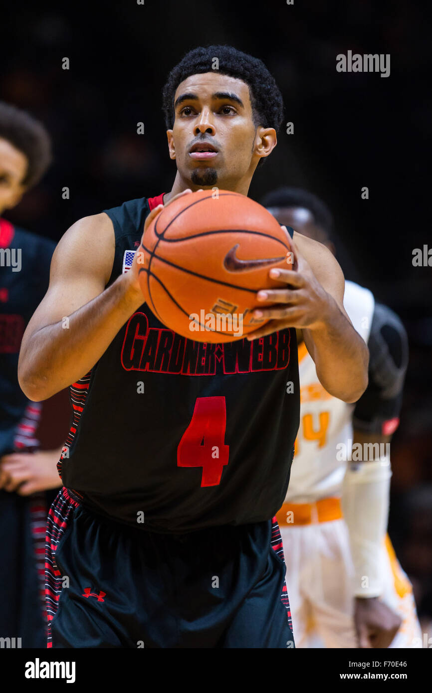 Knoxville, Tennessee, USA. November 22, 2015. Harold McBride #4 of the ...