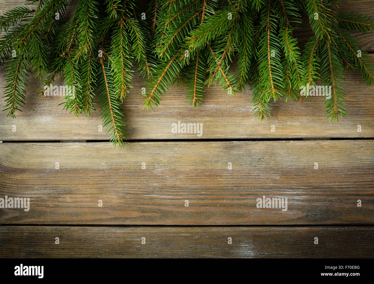 christmas natural wooden backdrop, spruce Stock Photo - Alamy