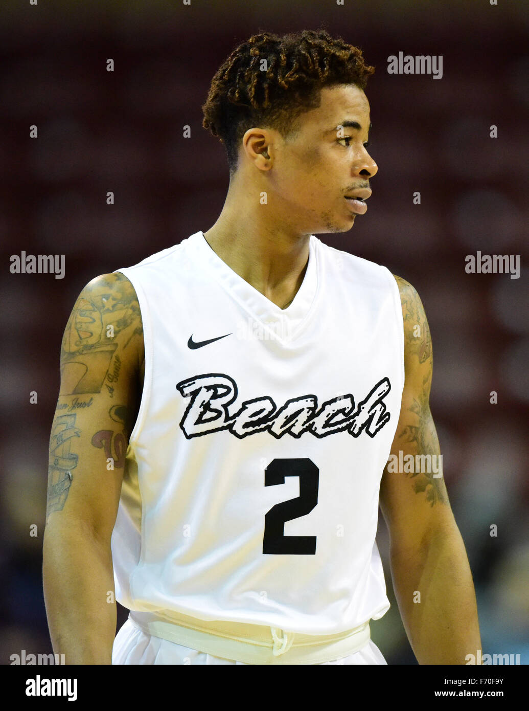 Charleston, South Carolina, USA. 22nd Nov, 2015. Long Beach State guard ...