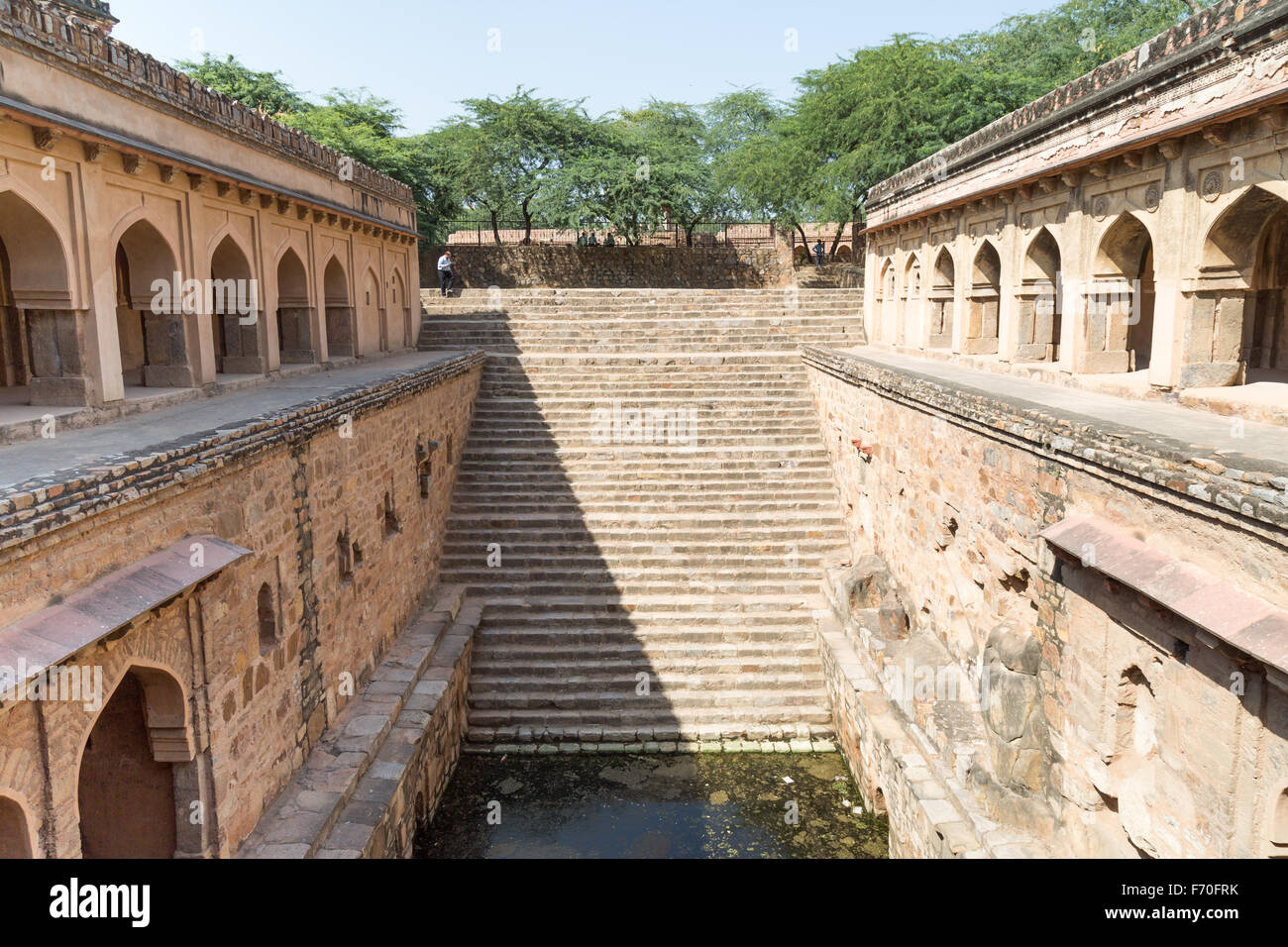 Gandhak Bauli, stepwell in Mehrauli village New Delhi, India Stock ...