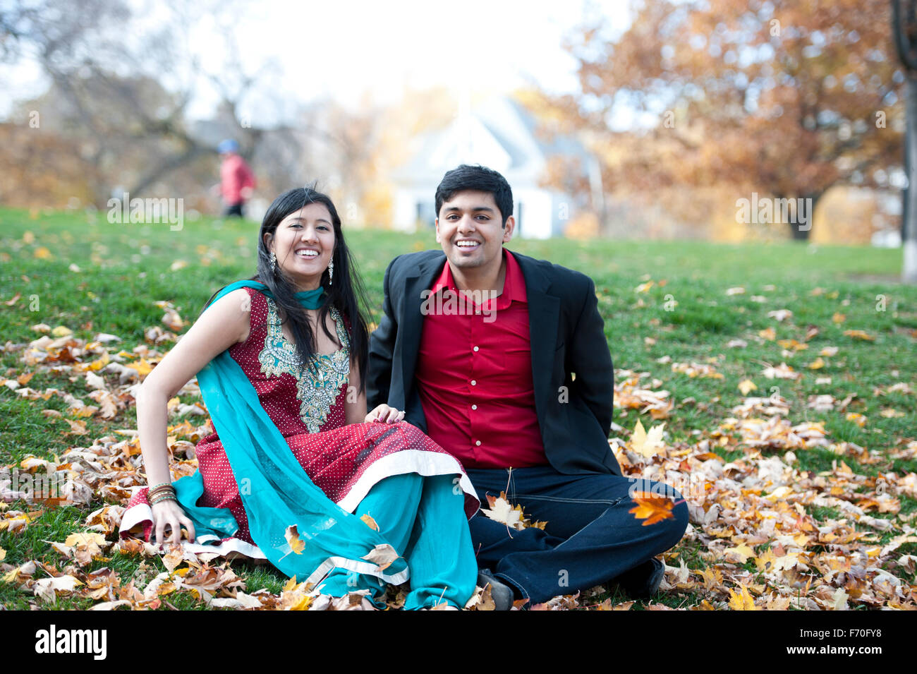 Young Happy Indian Couple Stock Photo - Alamy