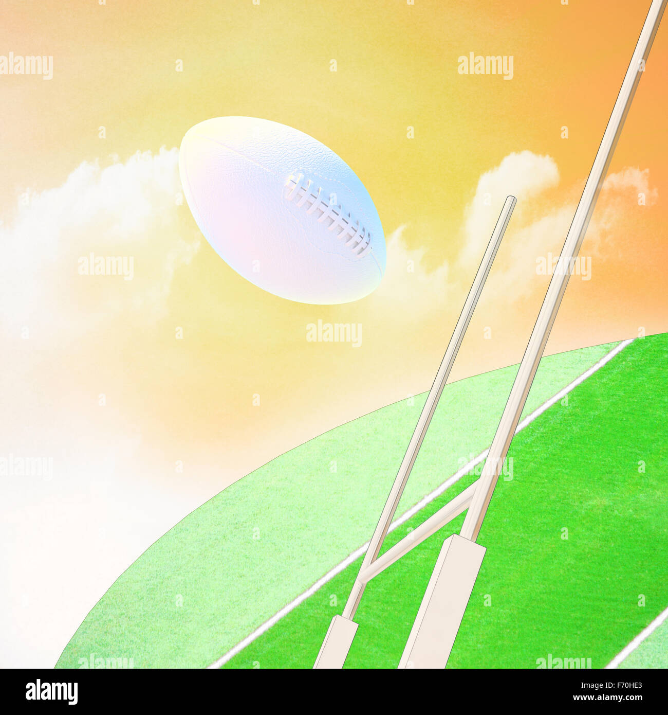 Goal posts and stadium hi-res stock photography and images - Alamy