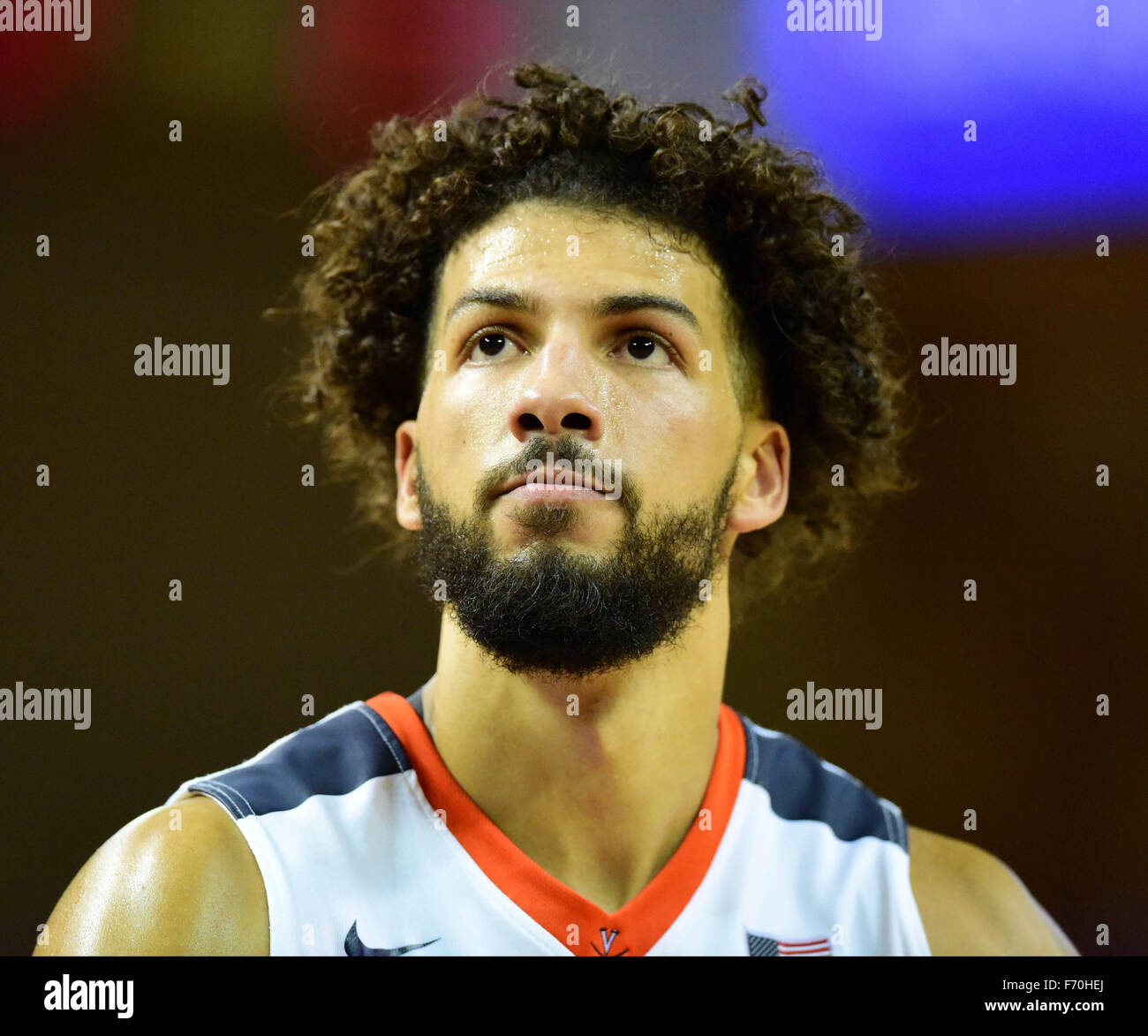 Virginia forward Anthony Gill (13) during the NCAA Basketball game ...