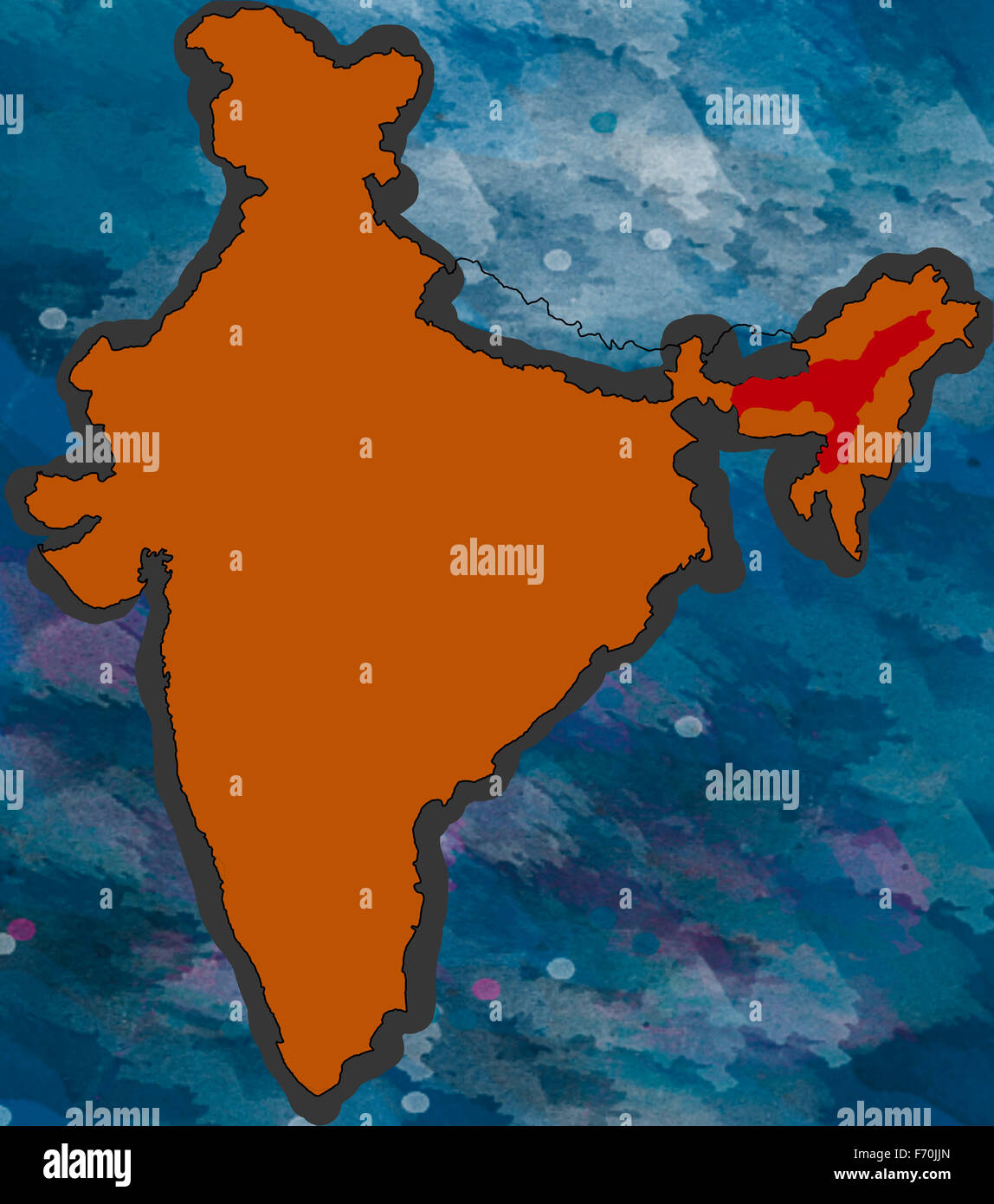 Assam Location On Map Of India India Map Map Of India Indian Map India Asian Map Asia