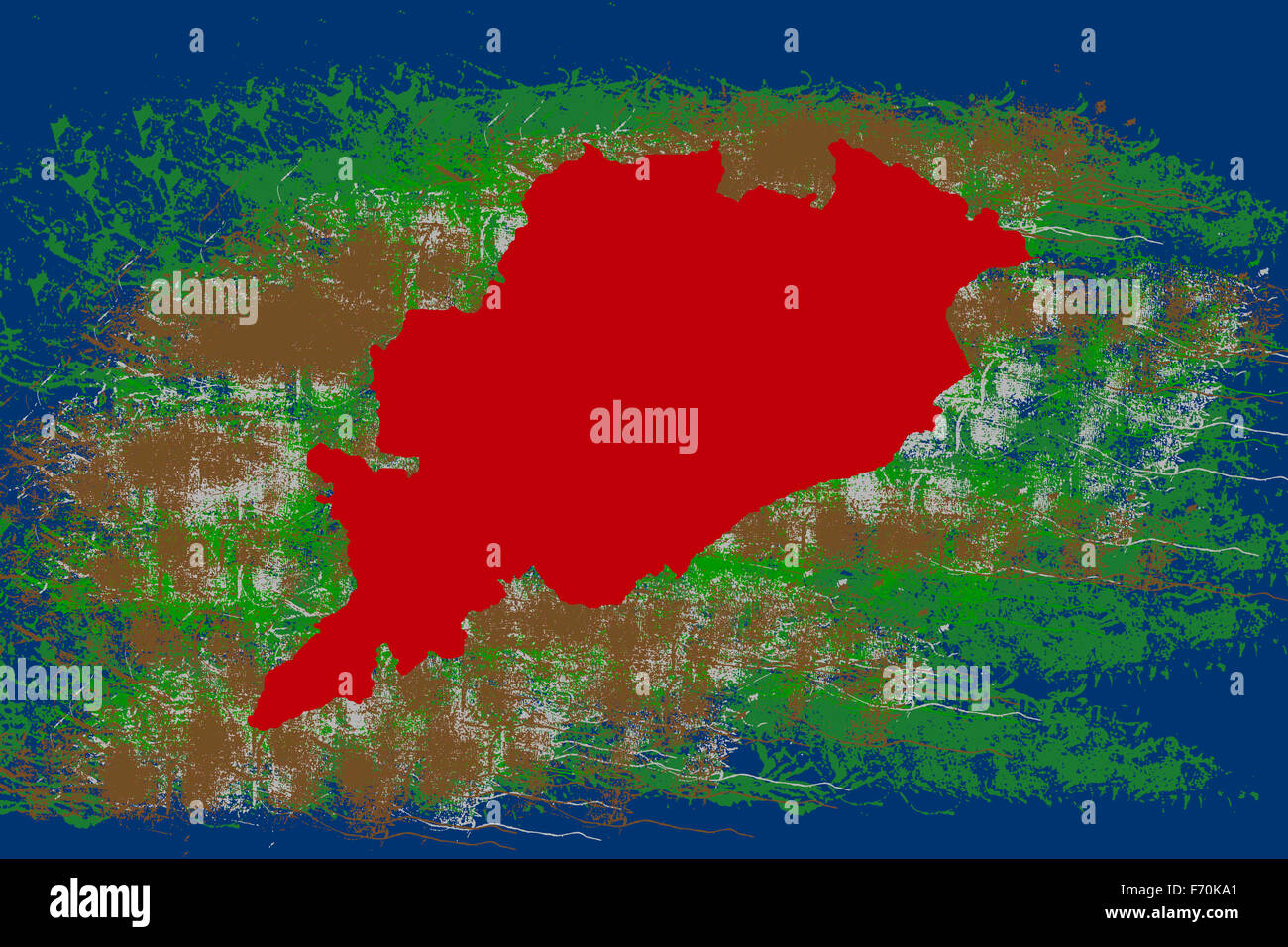 Odisha map hi-res stock photography and images - Alamy