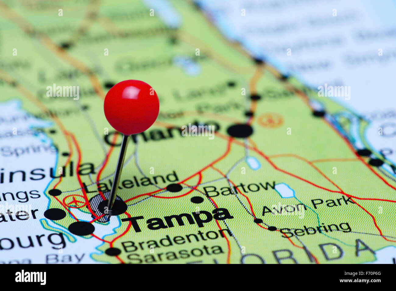 Map of tampa hi-res stock photography and images - Alamy