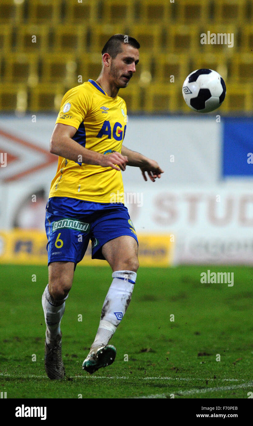 Michael Luftner of Teplice in action during Czech soccer league, 14th ...