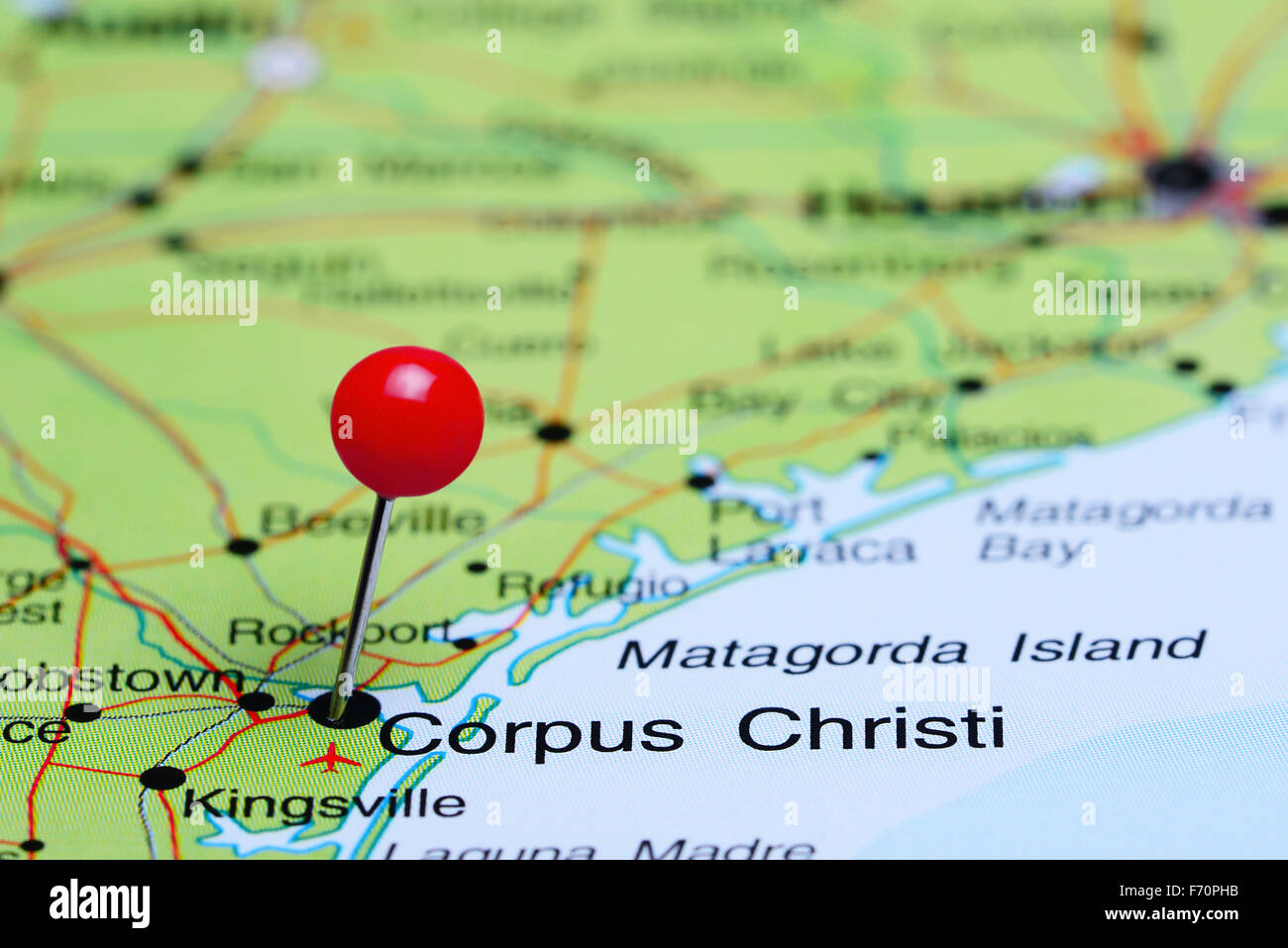 Map of corpus christi hi-res stock photography and images - Alamy