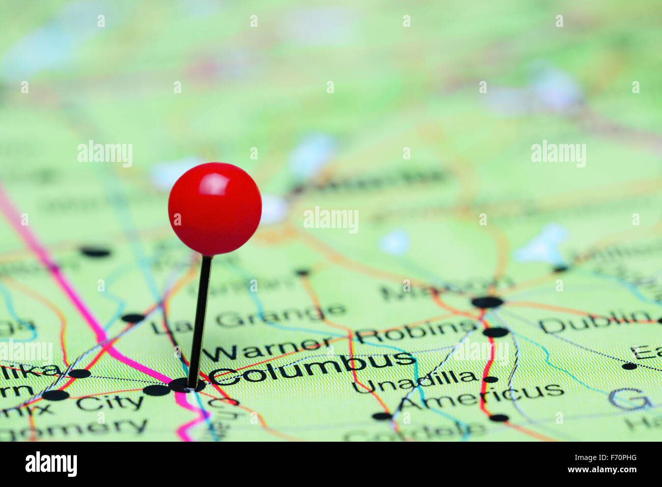 Map of columbus hi-res stock photography and images - Alamy