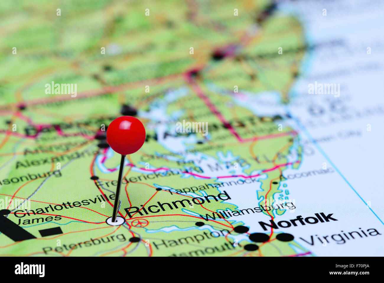 Map of richmond hi-res stock photography and images - Alamy
