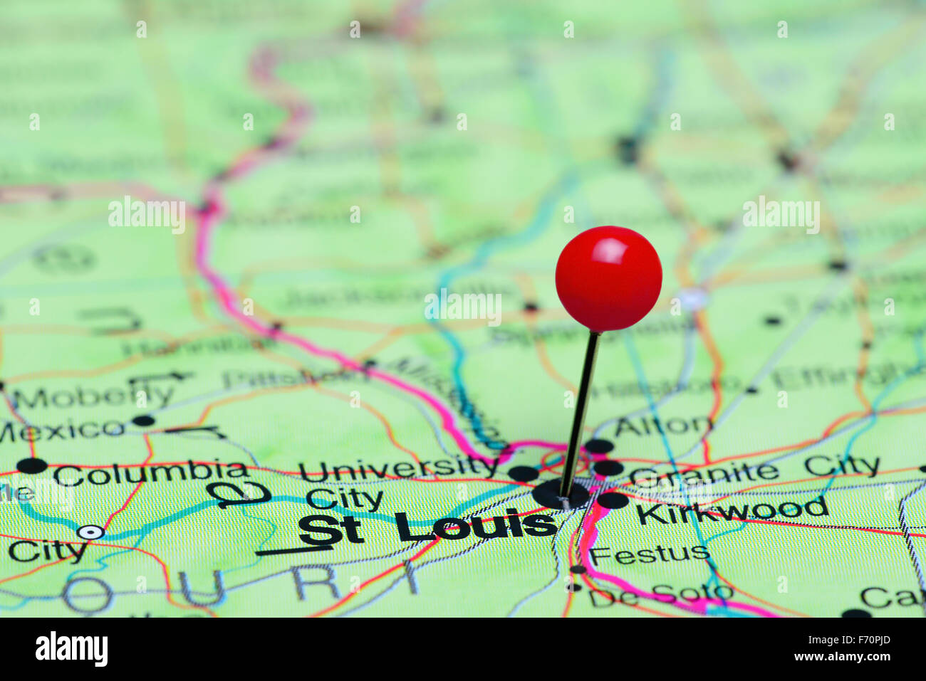 Map of st louis hi-res stock photography and images - Alamy