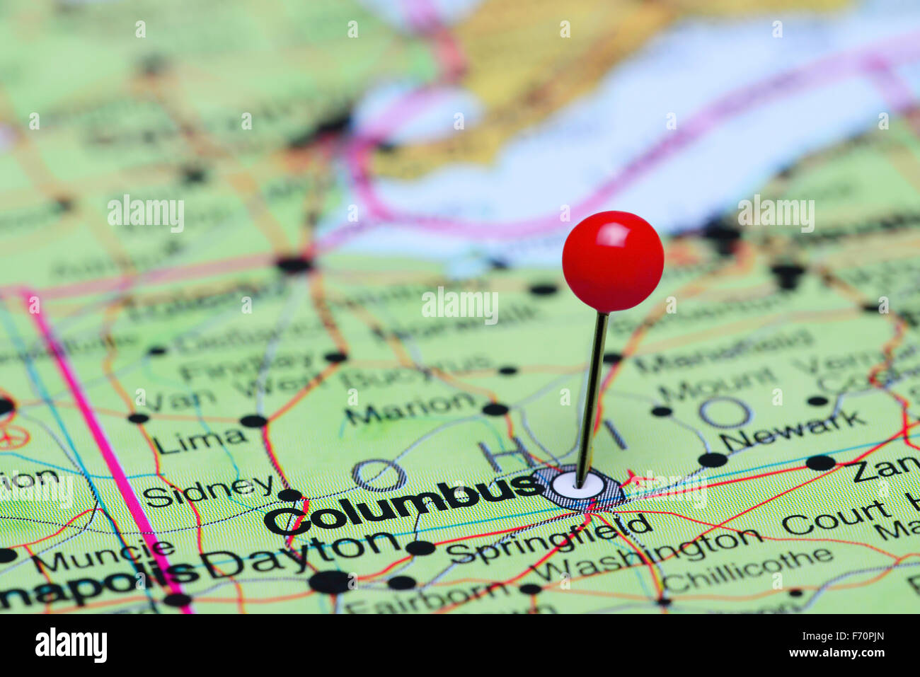 Columbus ohio map hi-res stock photography and images - Alamy