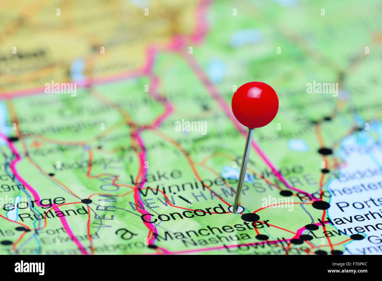 Map of concord hi-res stock photography and images - Alamy