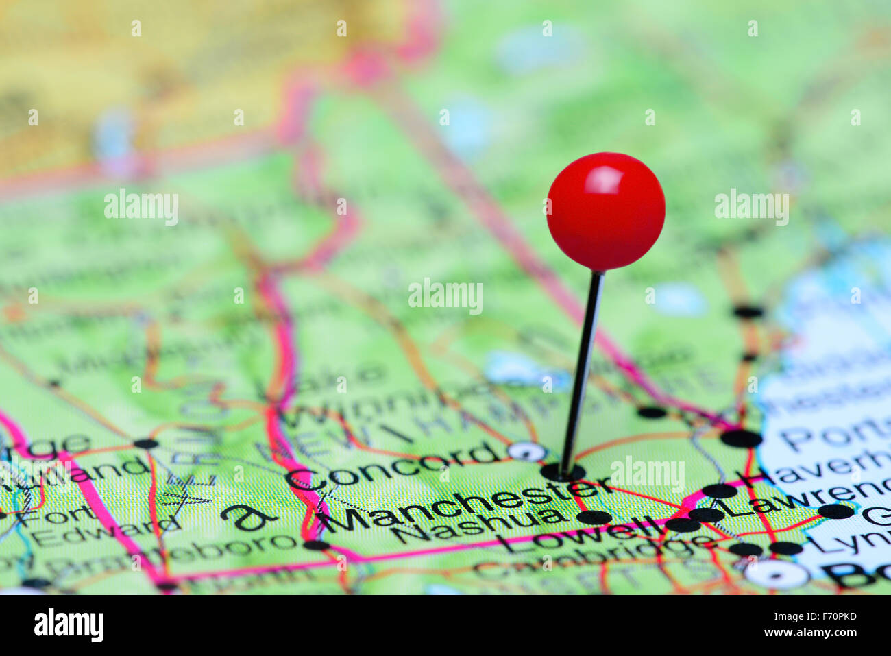 Manchester city map hi-res stock photography and images - Alamy