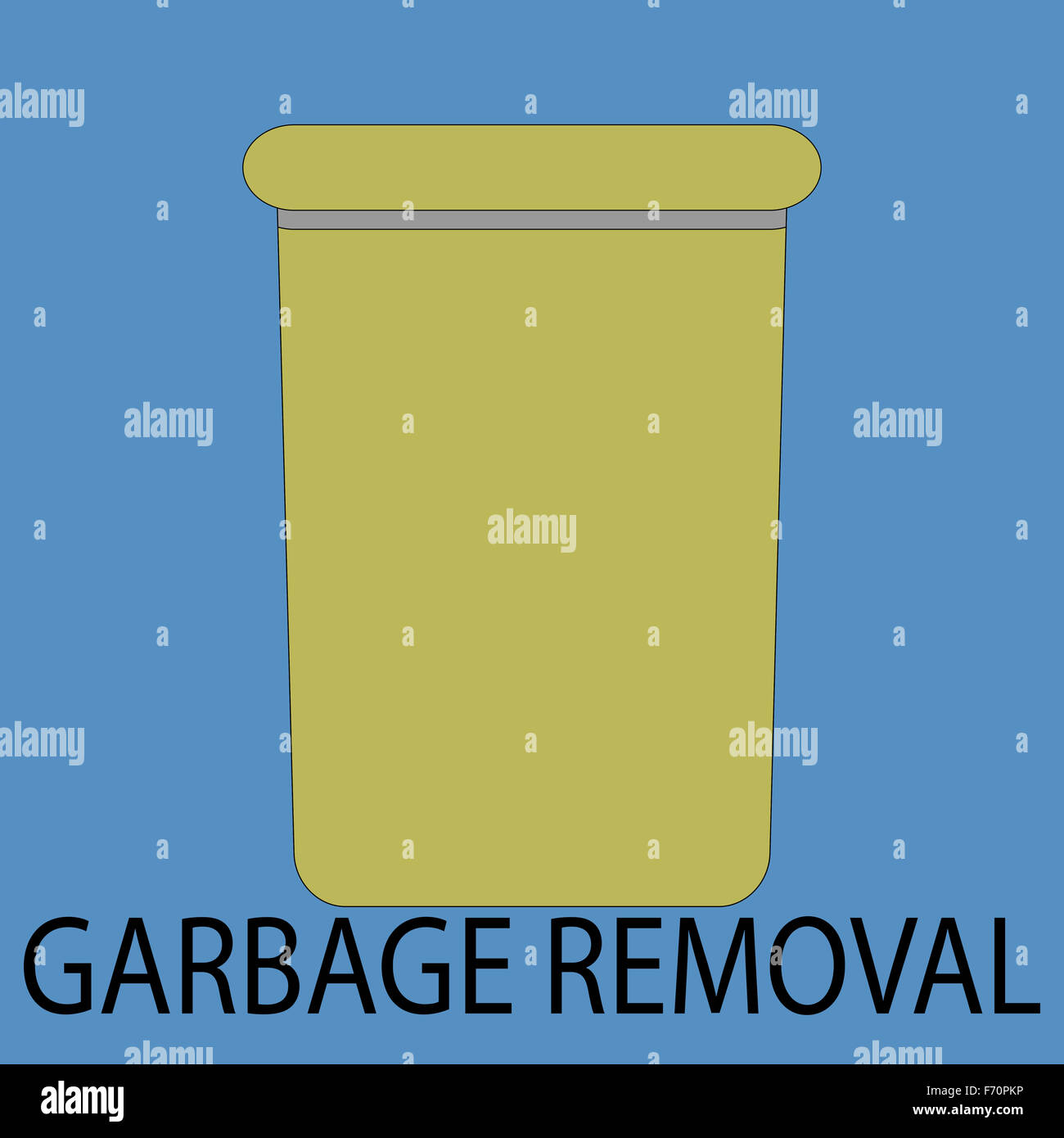Garbage removal icon. Trash remove, basket container. Vector art design ...