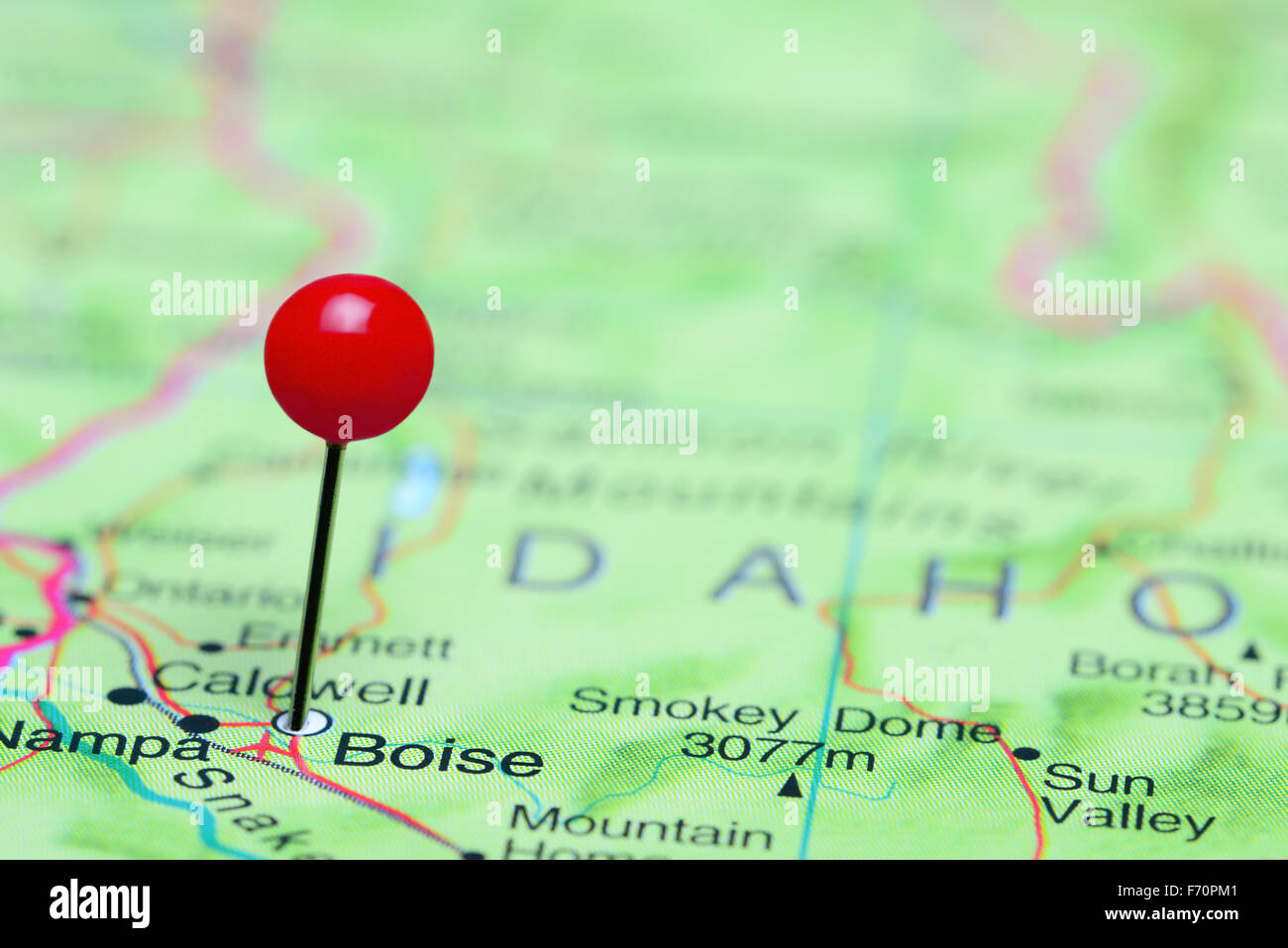 Map of boise hi-res stock photography and images - Alamy
