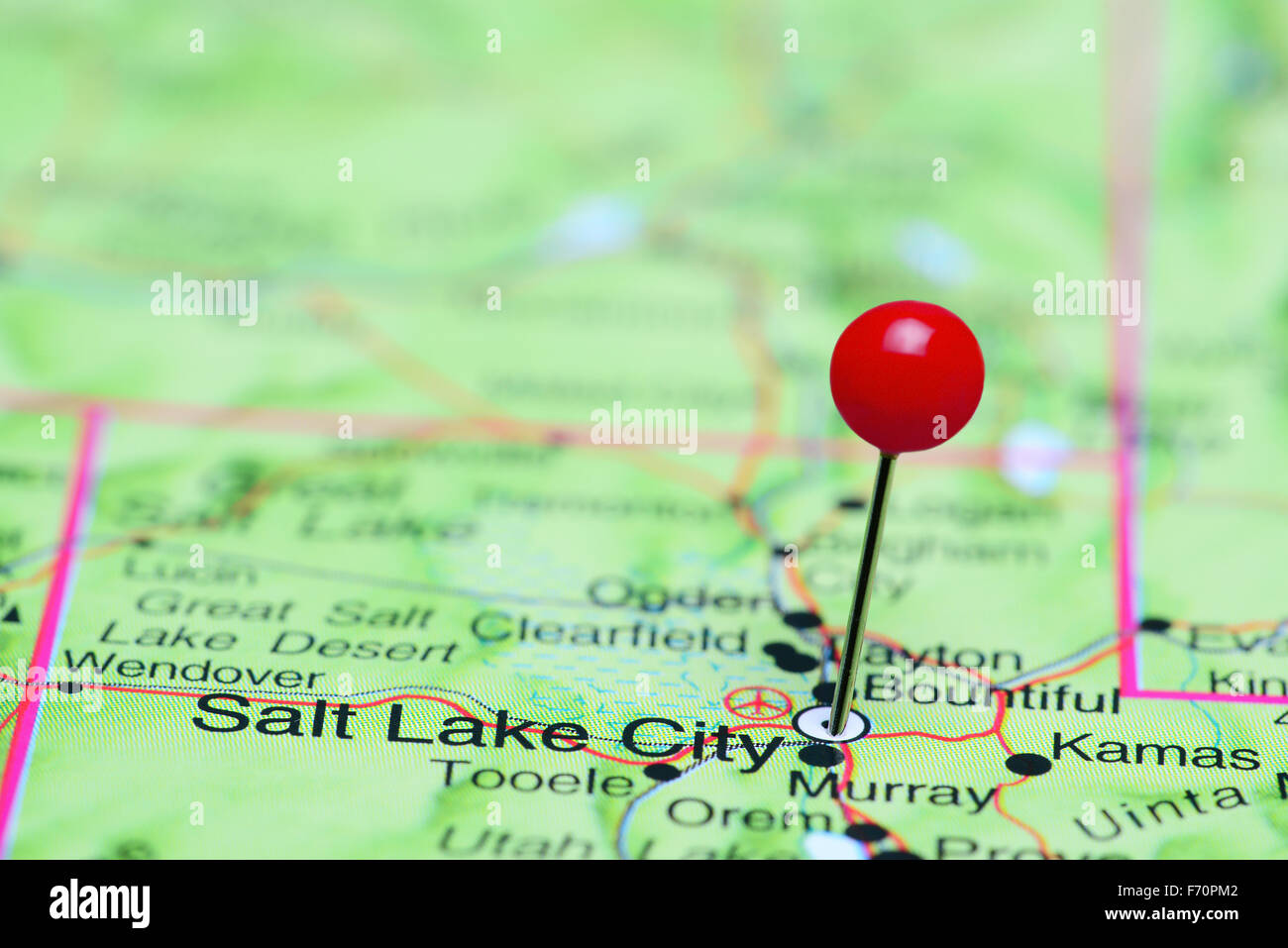 Map of lake city hi-res stock photography and images - Alamy