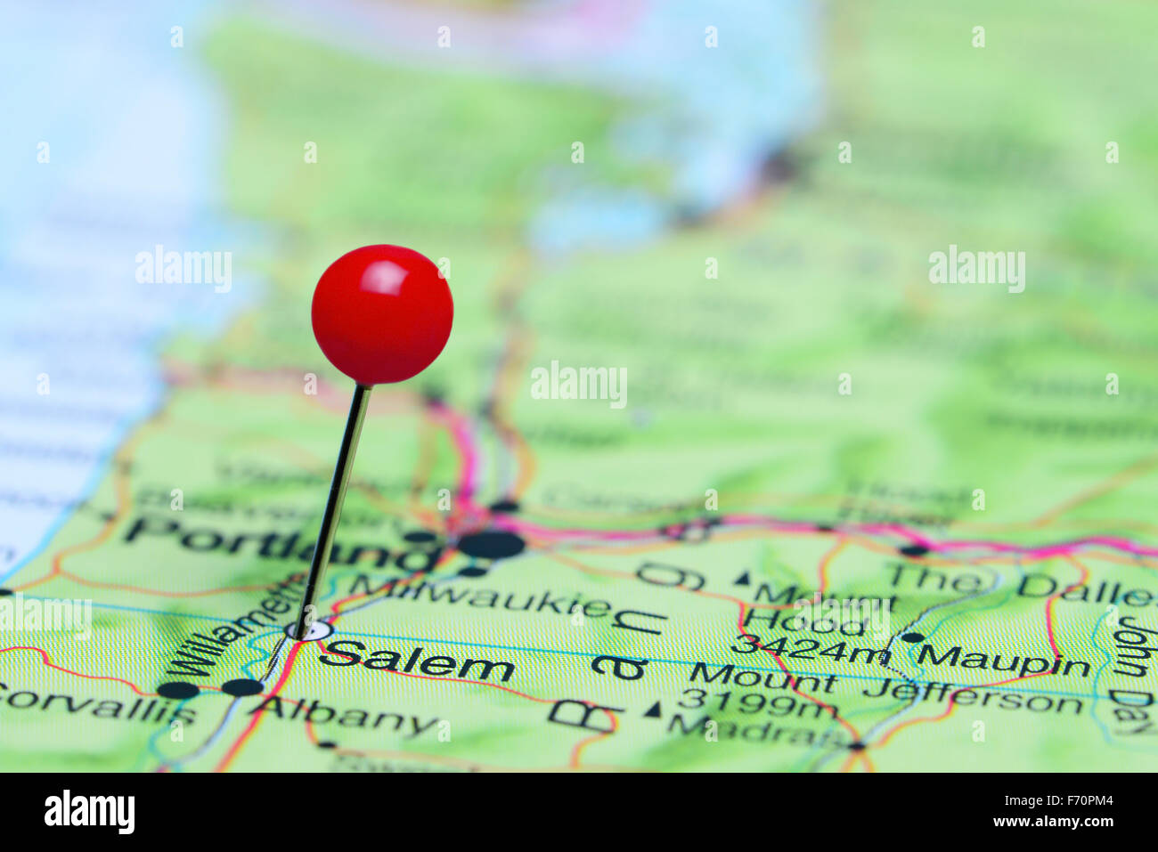 Map of salem hi-res stock photography and images - Alamy