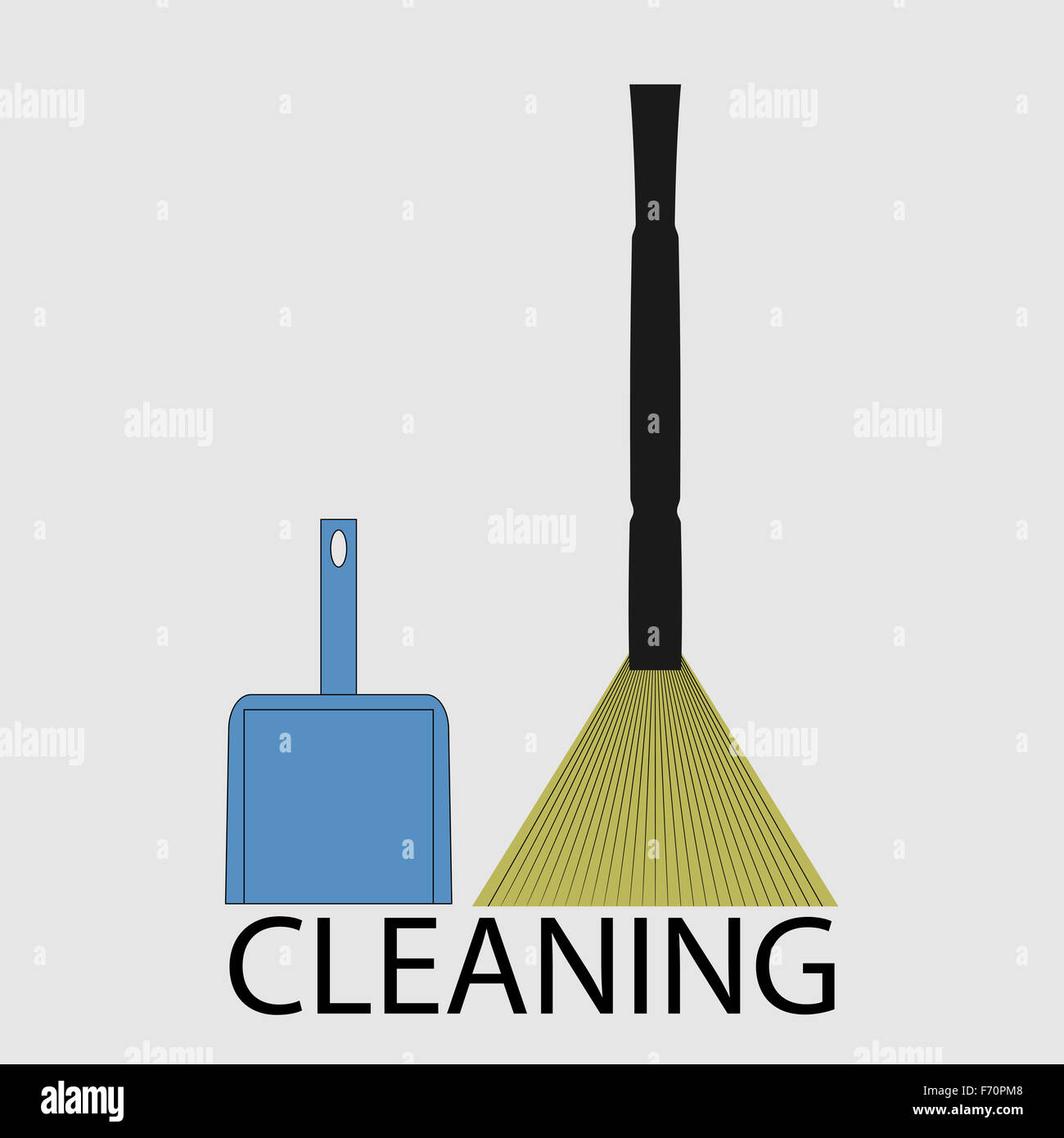 Dust broom vector hi-res stock photography and images - Alamy