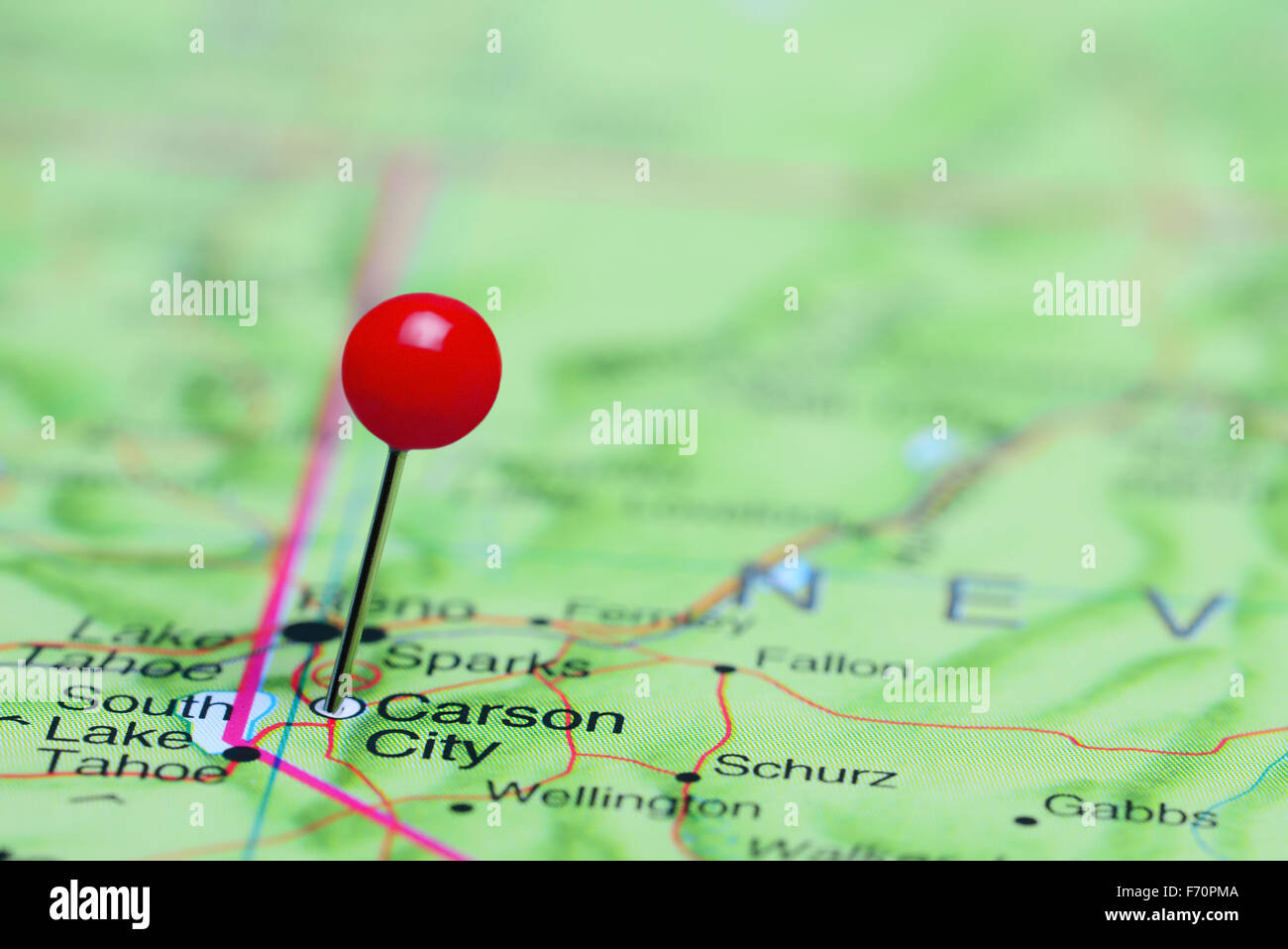 Map of carson hi-res stock photography and images - Alamy