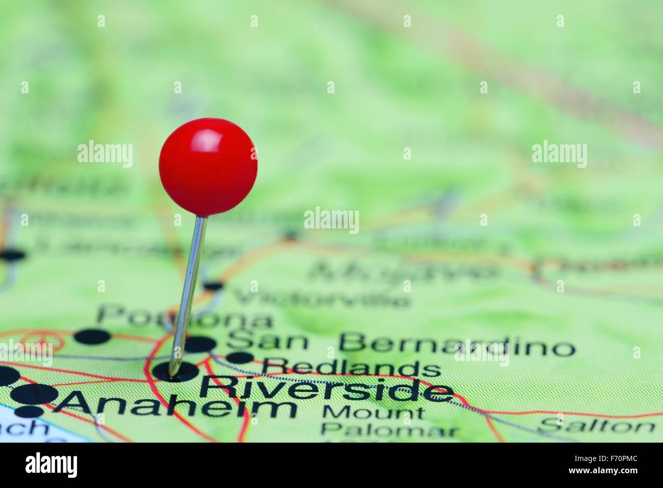 Map of riverside hi-res stock photography and images - Alamy