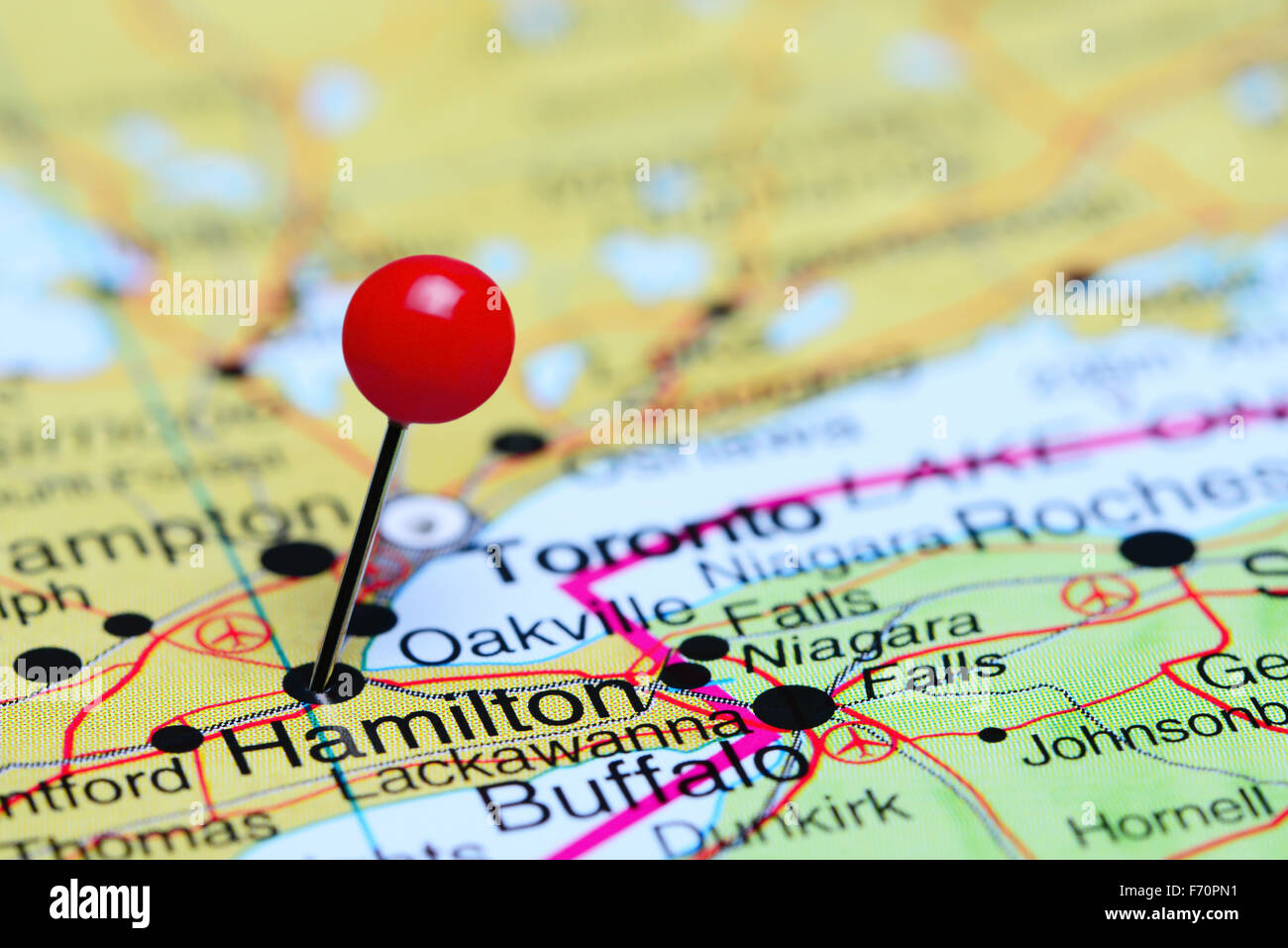 Map of hamilton hi-res stock photography and images - Alamy