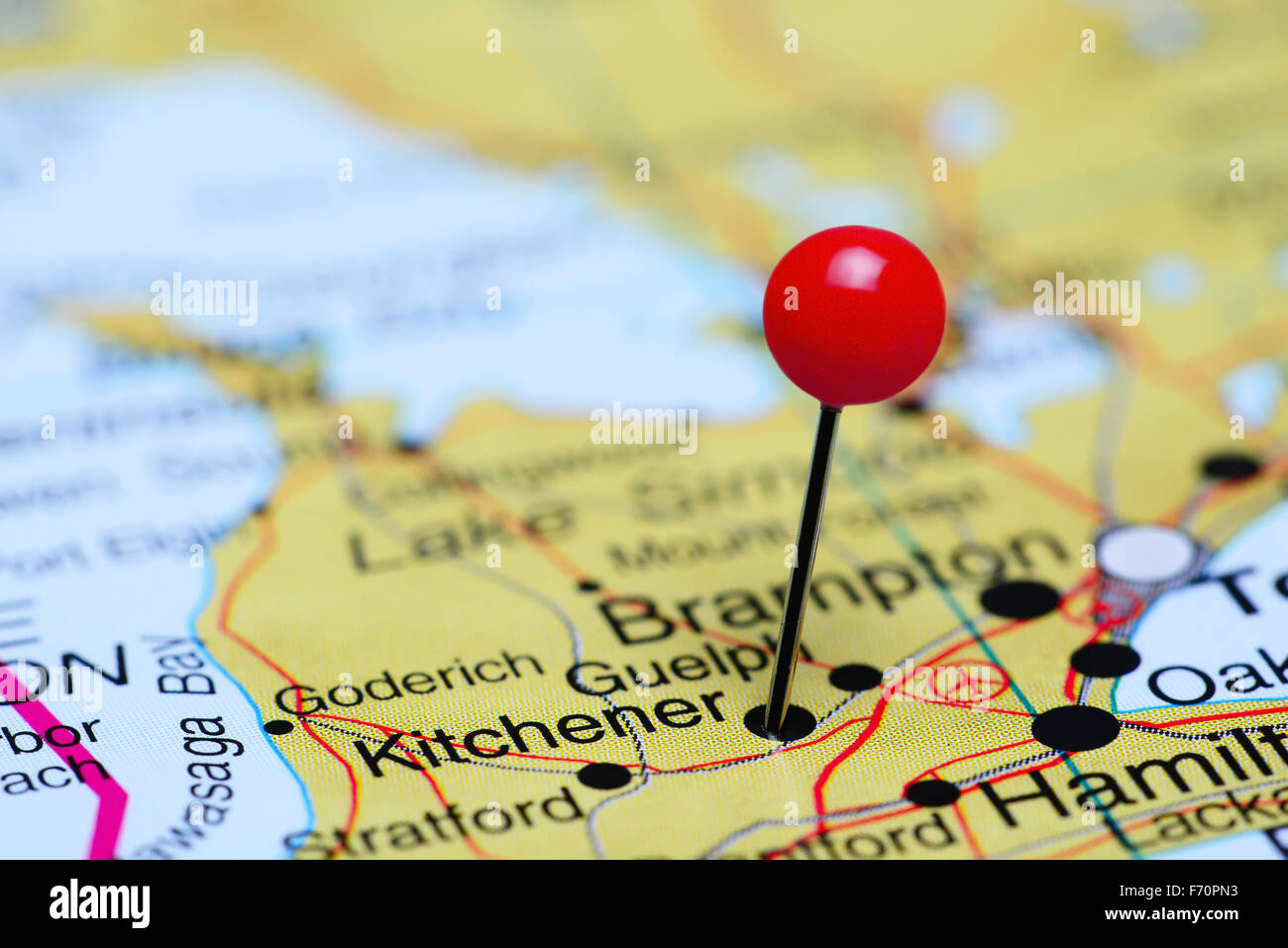 Map of kitchener hi-res stock photography and images - Alamy