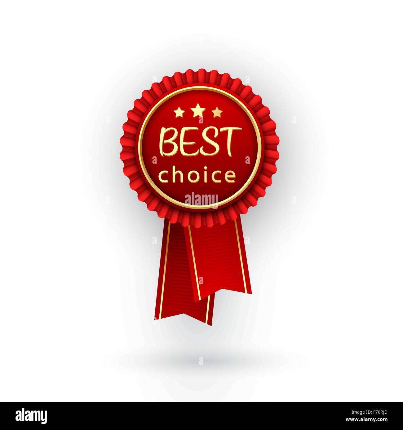 Vector best choice red label with ribbons Stock Vector Image & Art - Alamy