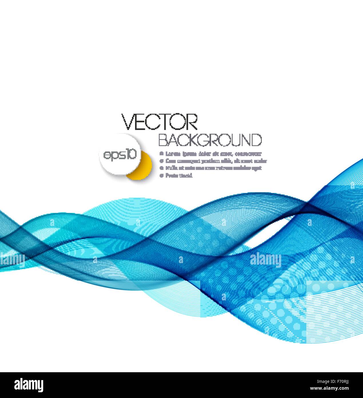 Smooth wave stream line abstract header layout. Vector illustration ...