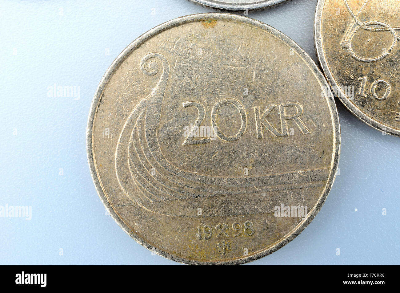 Norwegian krone coins hi-res stock photography and images - Alamy