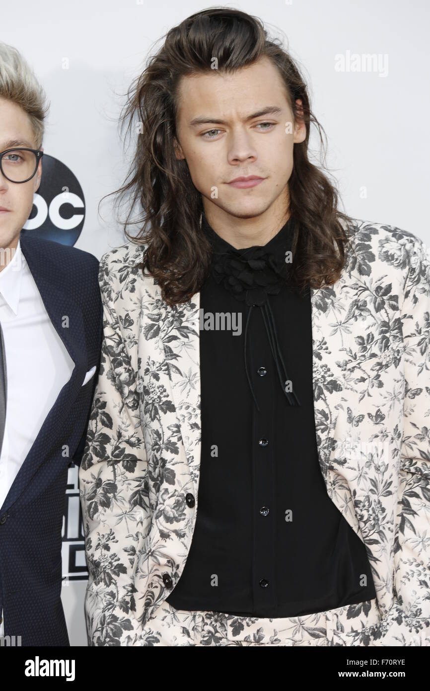 Harry Styles of One Direction attends the 2015 American Music Awards ...