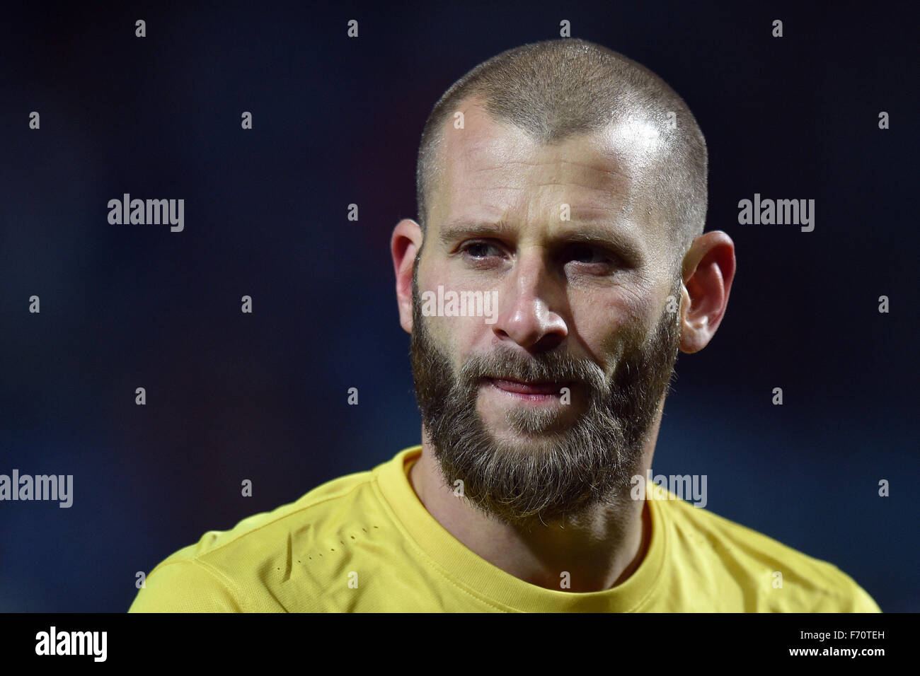 Liberec, Czech Republic. 22nd Nov, 2015. Goalkeeper David Bicik of ...