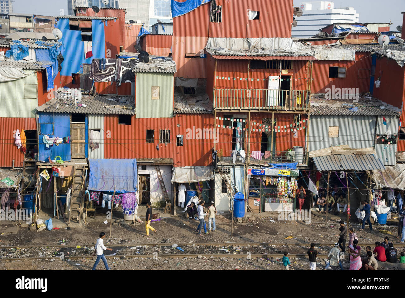 Slum, bandra, mumbai, maharashtra, india, asia Stock Photo - Alamy
