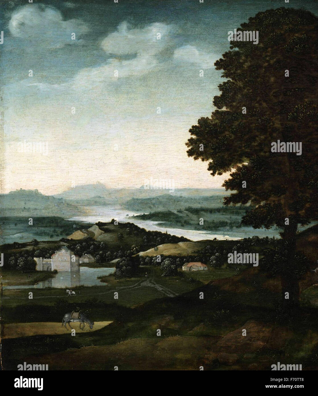 Joachim Patinir - Landscape with grazing donkey Stock Photo - Alamy