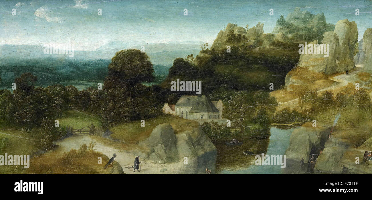 Joachim Patinir - Landscape with the Temptation of Saint Antony Abbot ...