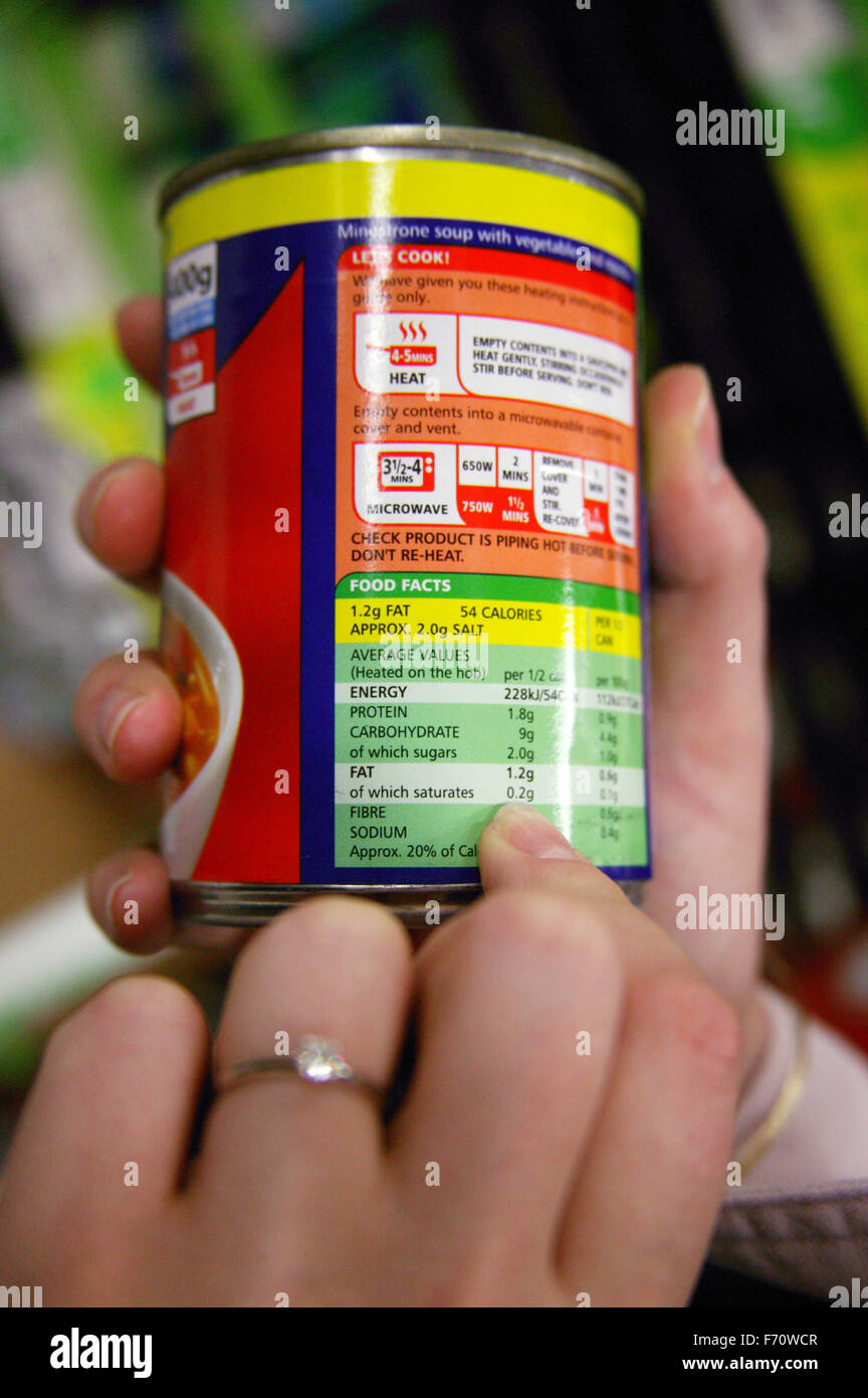 Checking food labels hi-res stock photography and images - Alamy