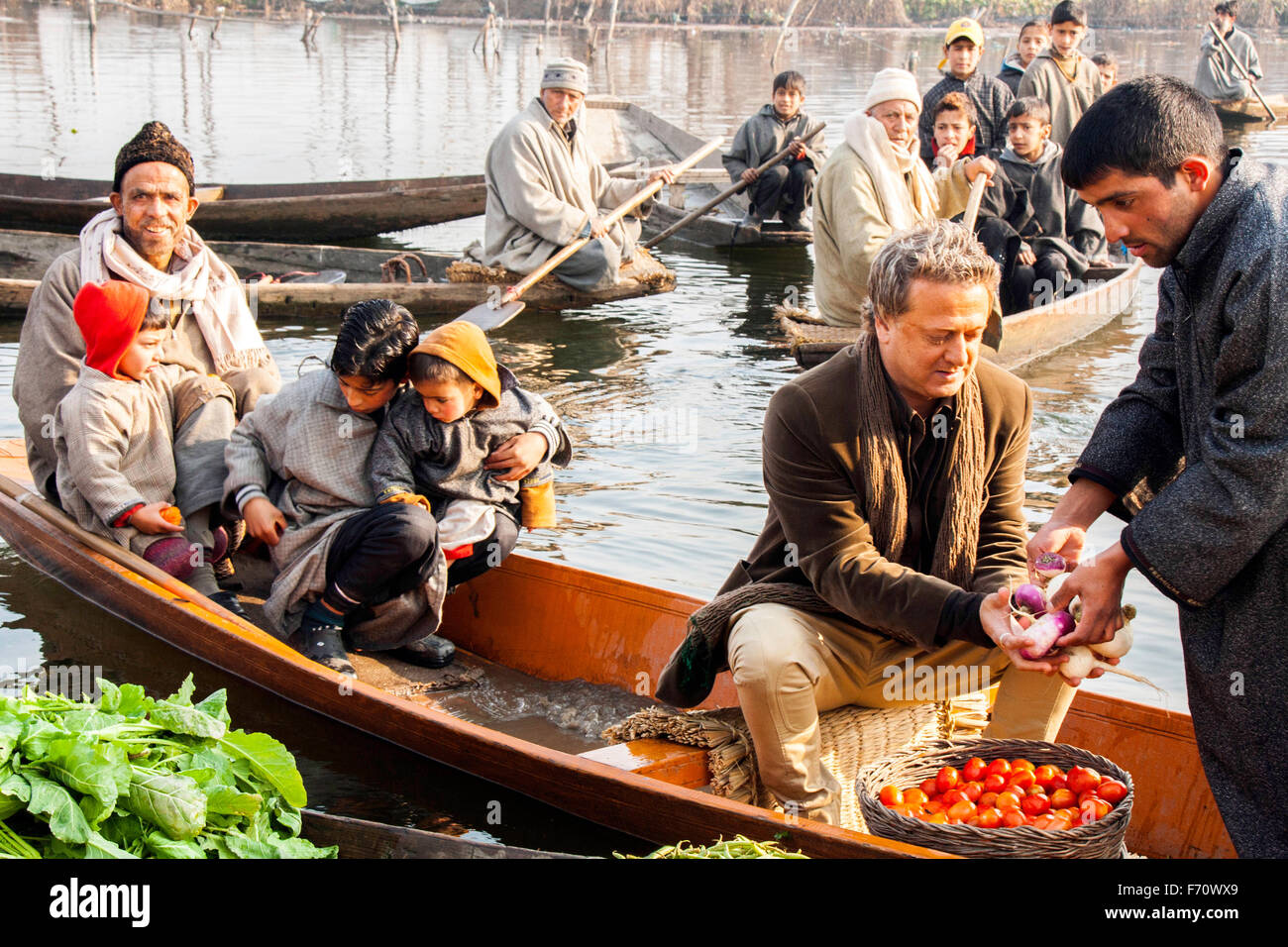 Fashion designer rohit bal in boat, delhi, india, asia Stock Photo - Alamy