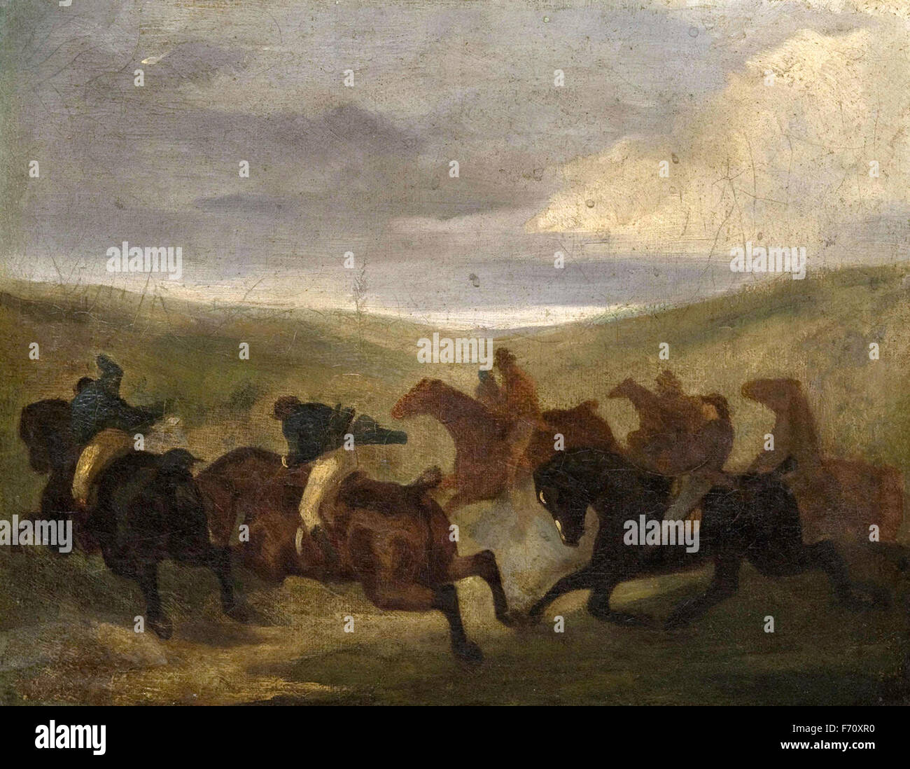 Théodore Géricault - Horses Stock Photo - Alamy