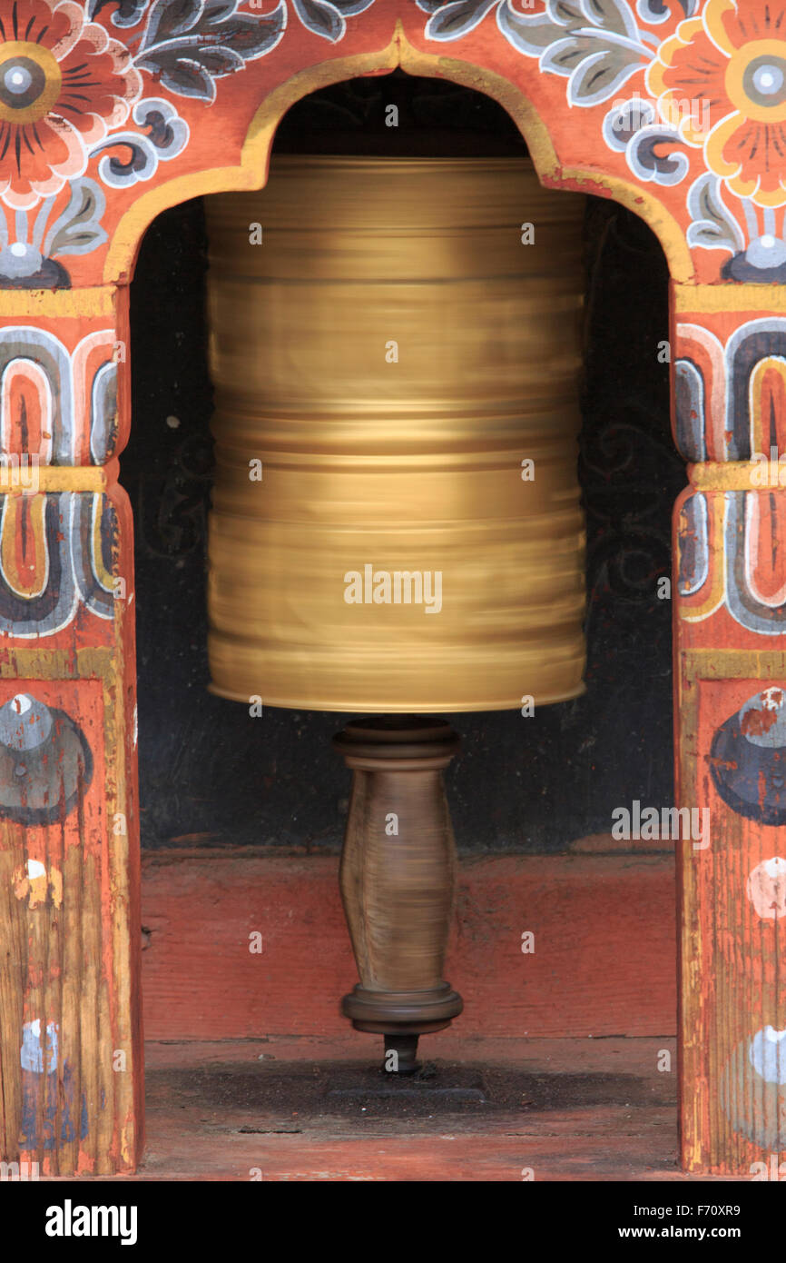A spinning prayer wheel in Thimphu, Bhutan Stock Photo - Alamy